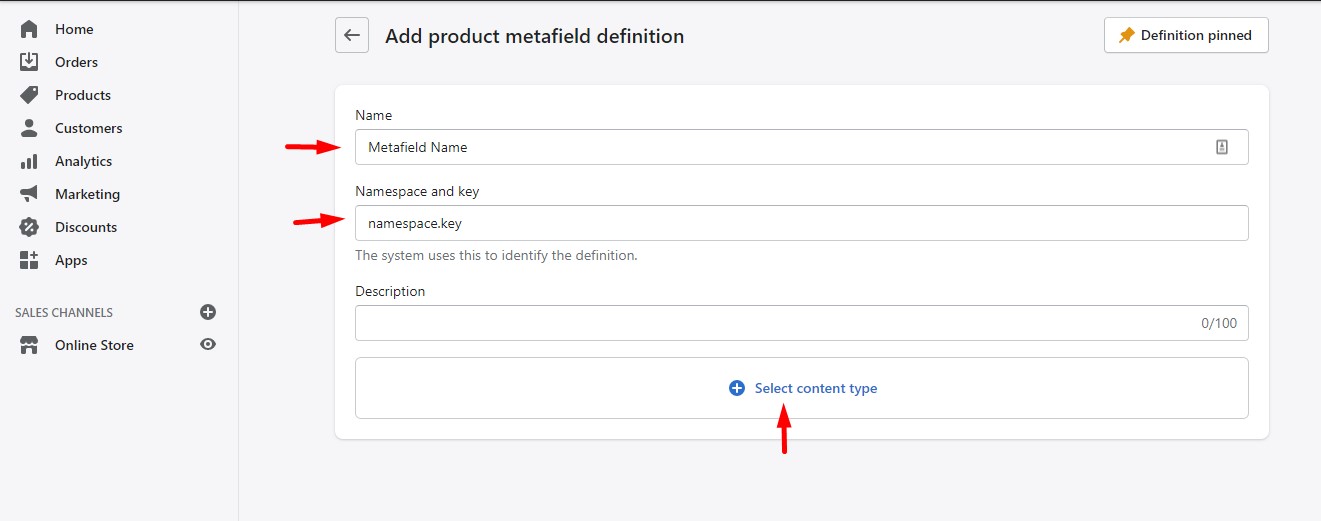 How to create metafield – Lezada Shopify Theme