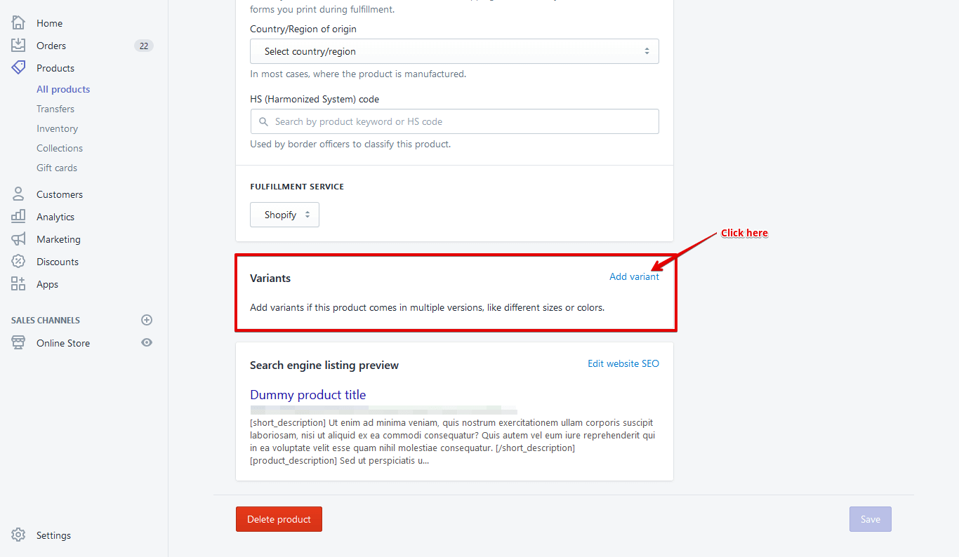 Add Variants – Lezada Shopify Theme
