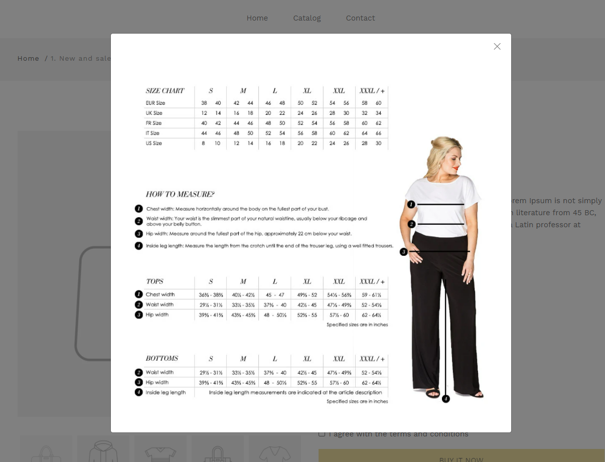 Product Size Guide – Lezada Shopify Theme