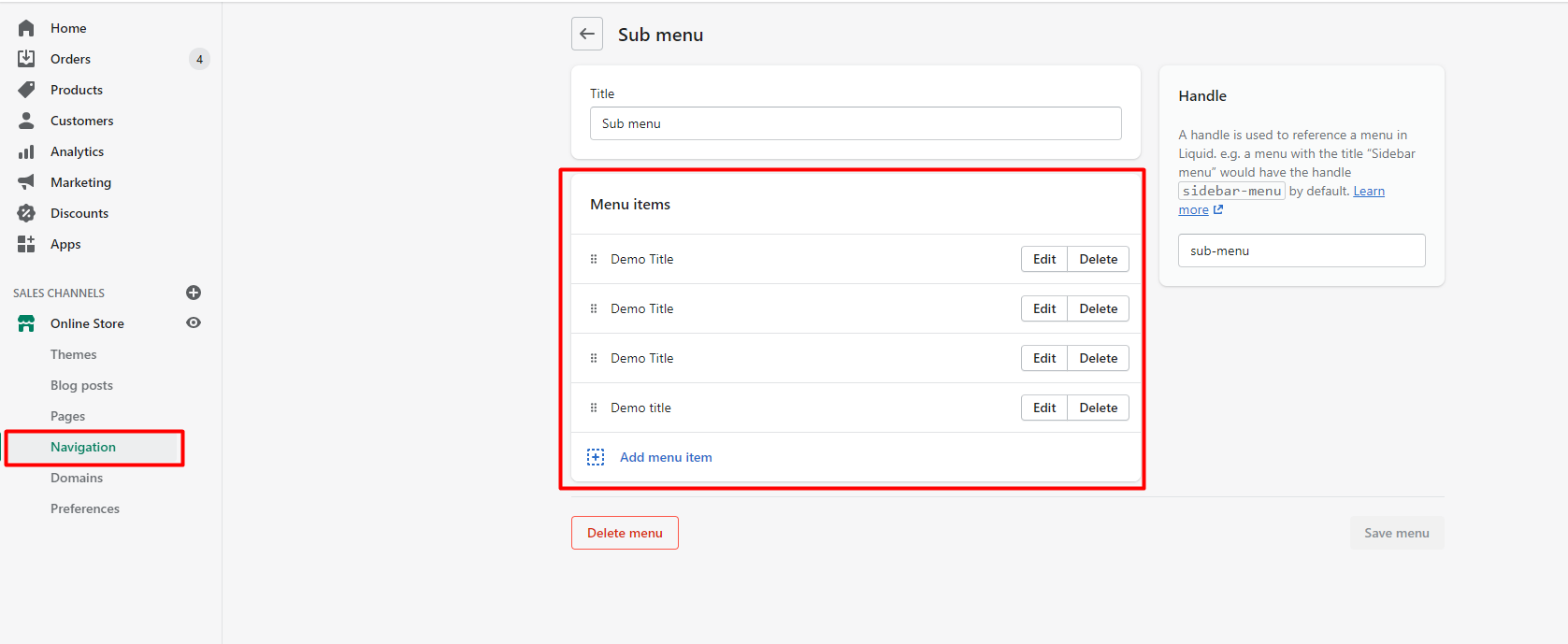 Submenu with centered logo header – Lezada Shopify Theme