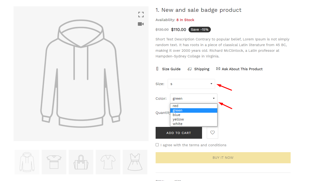 Add Variants – Lezada Shopify Theme