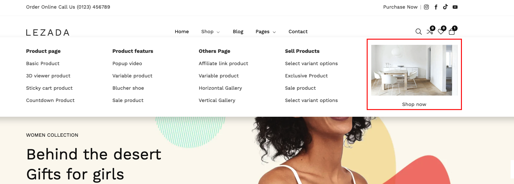 How to create a mega menu – Lezada Shopify Theme