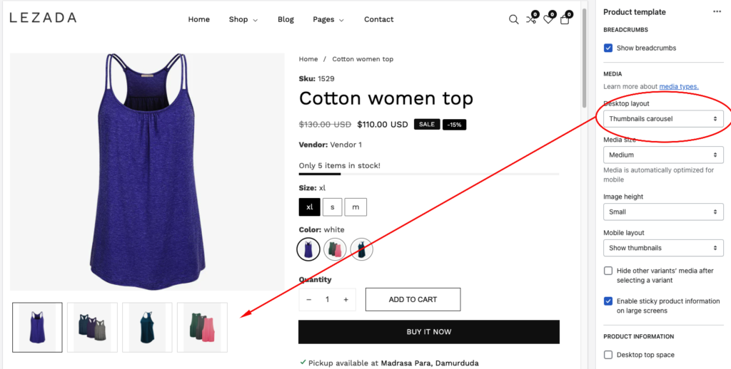 Product pages – Lezada Shopify Theme