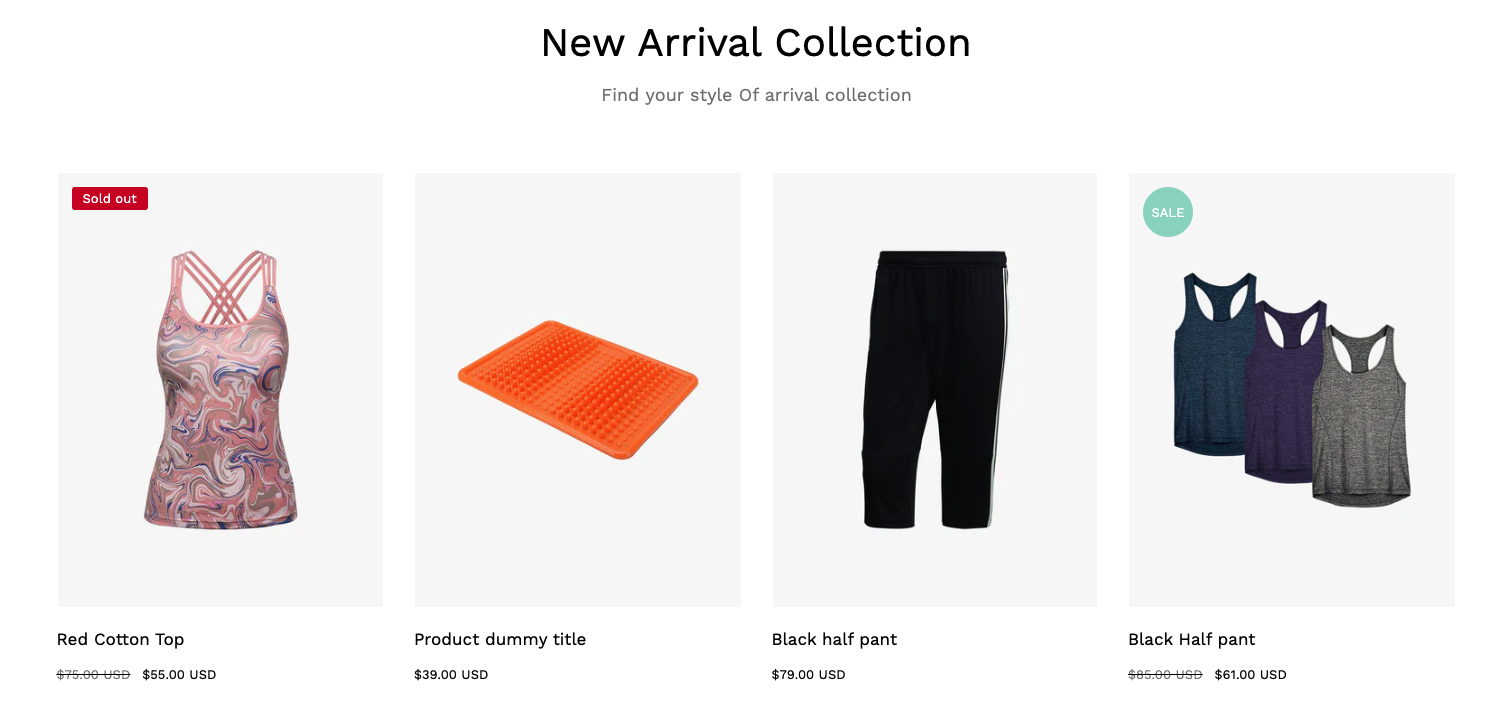 Featured collection – Lezada Shopify Theme